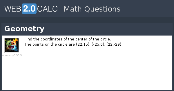 View Question Geometry