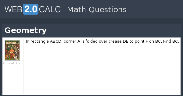 View question - Geometry