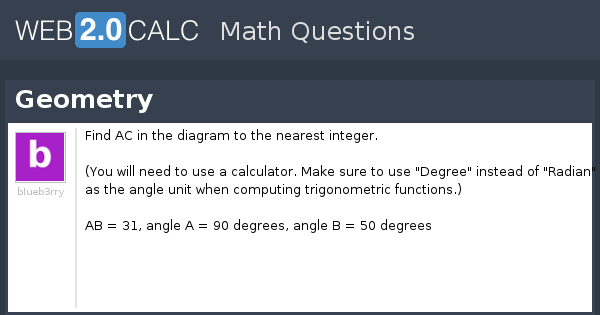 View question - Geometry