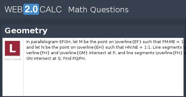 View question - Geometry