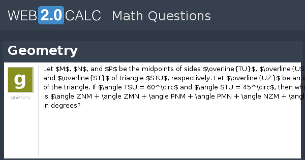 View question - Geometry