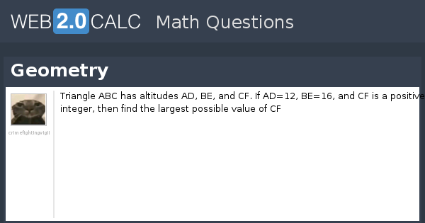 View Question Geometry 3115