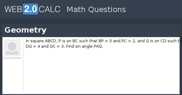 View Question Geometry 4014