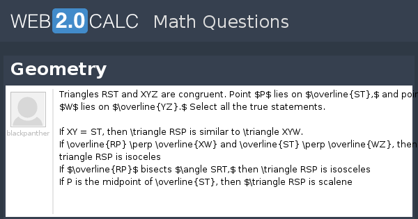 View question - Geometry