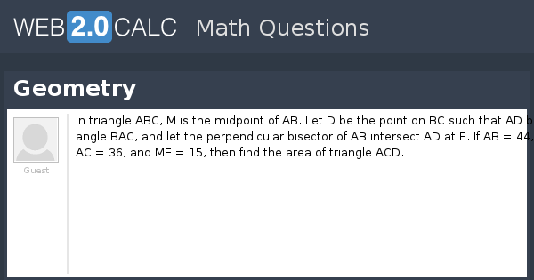 View question - Geometry