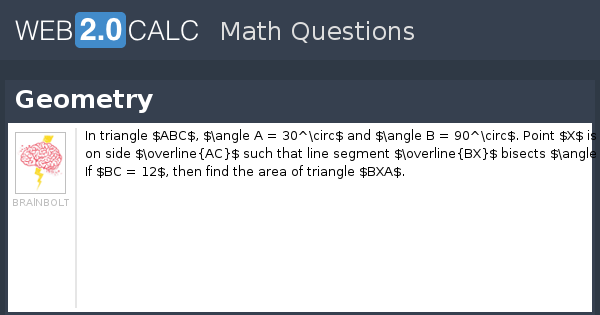 View Question Geometry