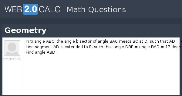 View Question Geometry 4827