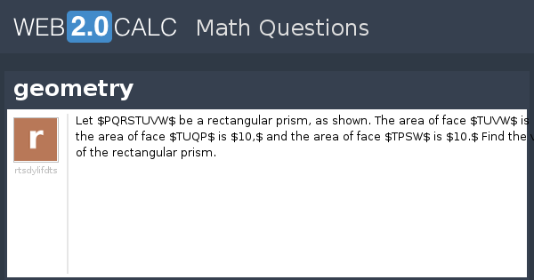 View Question Geometry 5556