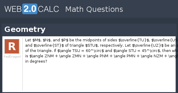 View Question Geometry 8672