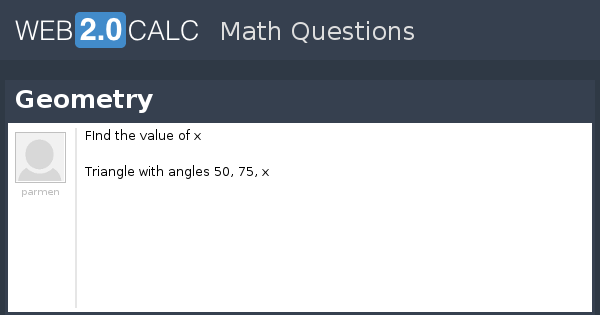 View question - Geometry