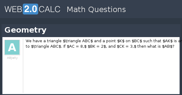 View Question Geometry 7216