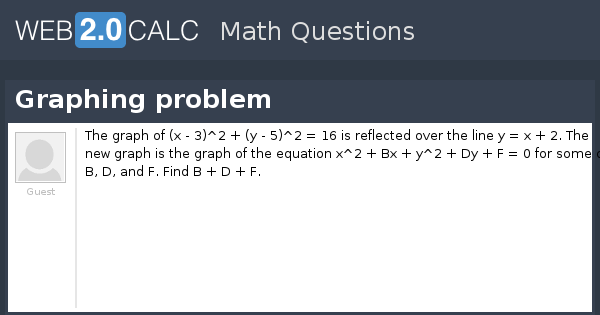 View question - Graphing problem