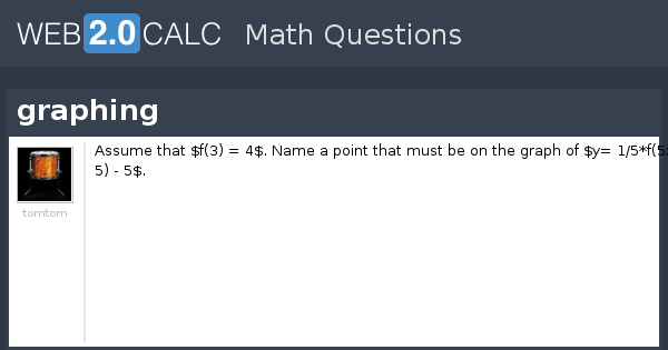 View question - graphing