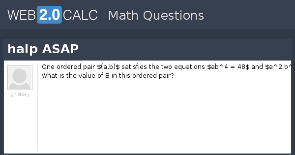 View question - halp ASAP