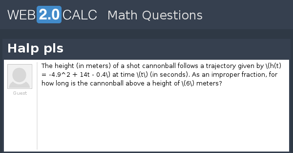 View question - Halp pls