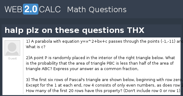View question - halp plz on these questions THX