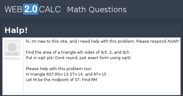 View question - Halp!