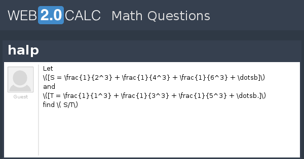 View question - halp