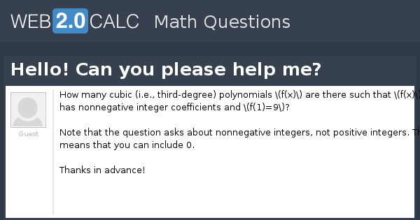 View question - Hello! Can you please help me?