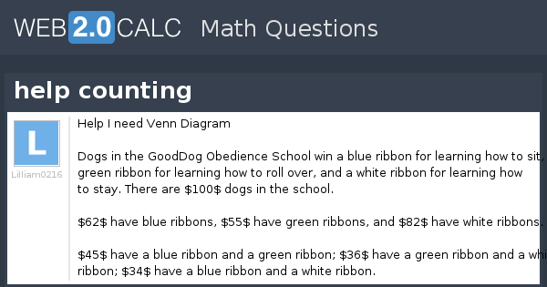 View question - help counting
