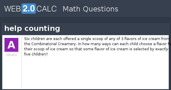 View question - help counting