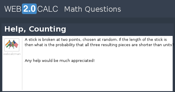 View question - Help, Counting