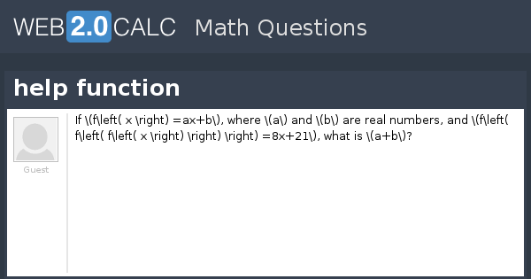 View question - help function