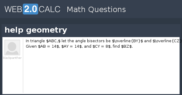 View question - help geometry
