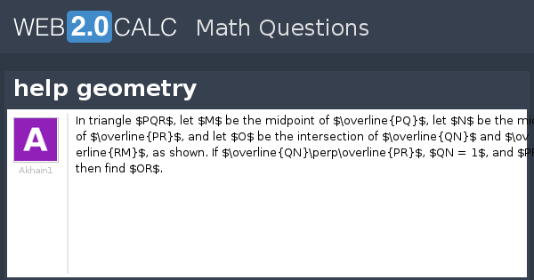 View question - help geometry