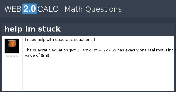 View question - help Im stuck