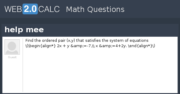 View question - help mee