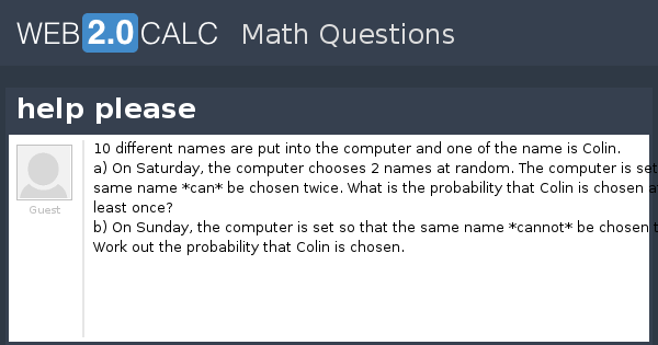 View question - help please