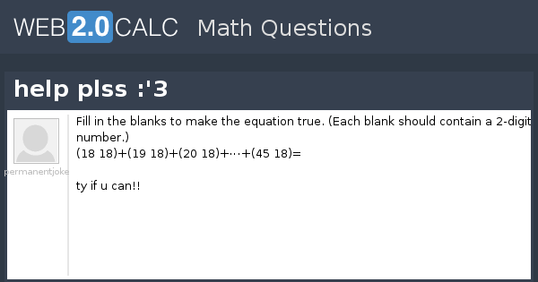 View question - help plss :'3