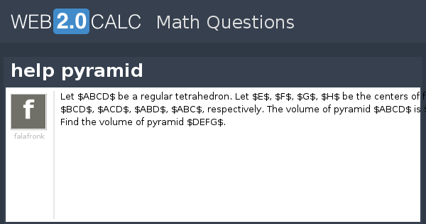 View question - help pyramid