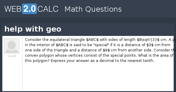 View question - help with geo