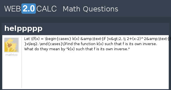 View question - helppppp