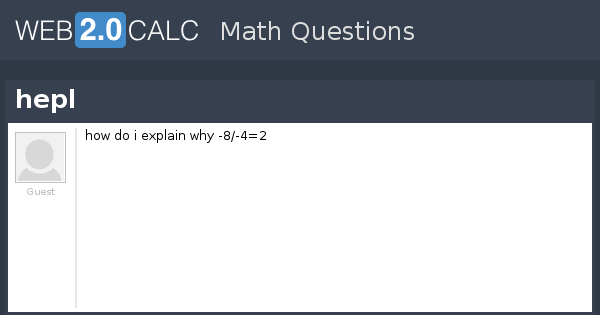 View question - hepl