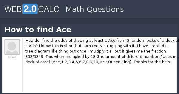 View question - How to find Ace