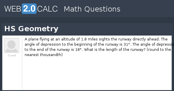 View question - HS Geometry
