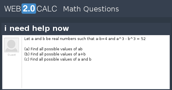 View question - i need help now