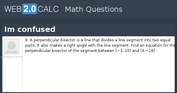 View question - Im confused