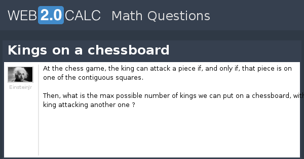 View question - Kings on a chessboard