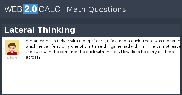 View question - Lateral Thinking