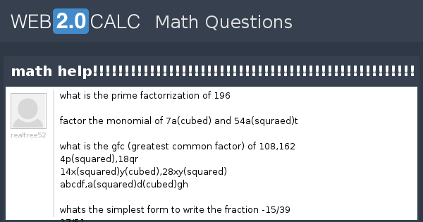 View question - math help