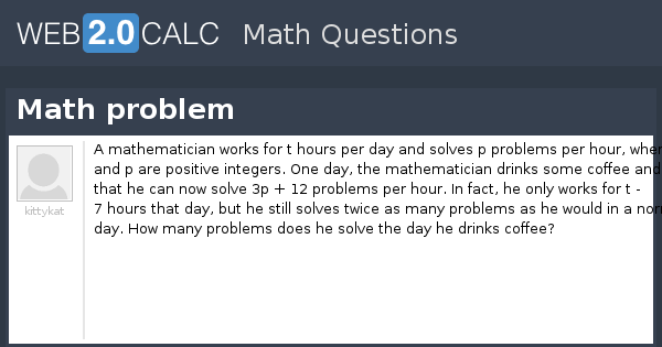 View question - Math problem