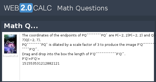 View question - Math Q...