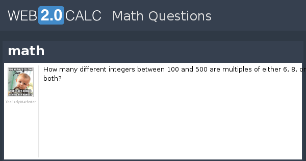 View question - math