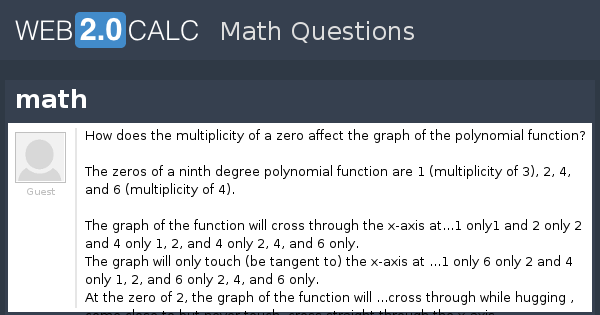 View question - math