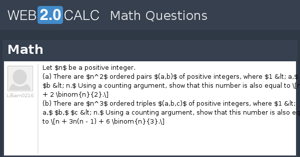 View question - Math