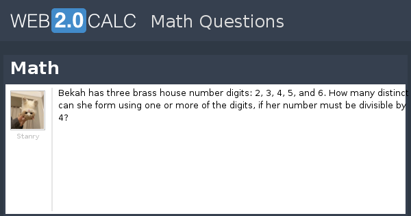 View question - Math